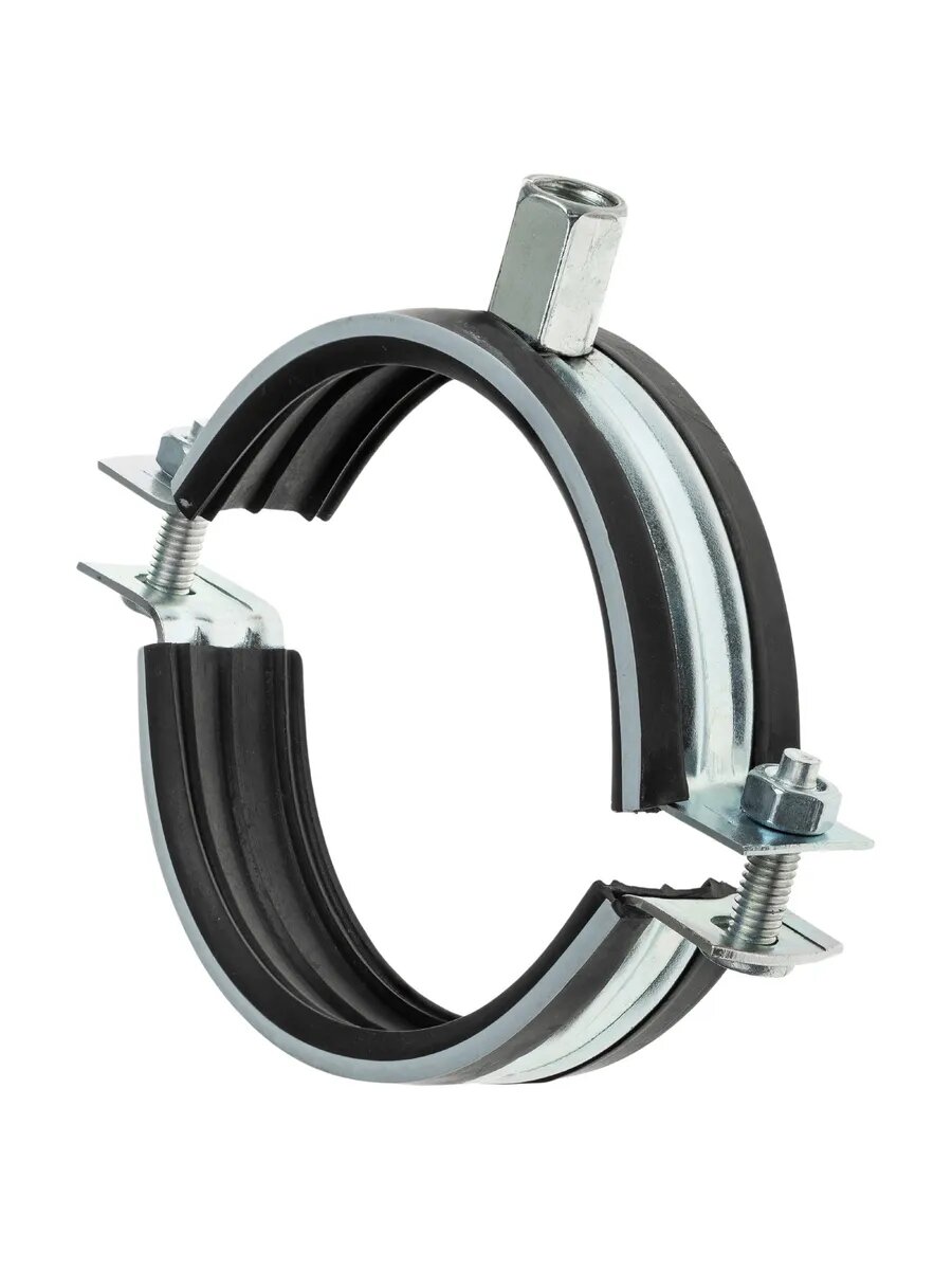 Хомут для воздуховода с РП 160мм гайка М8/М10, бок. креп в