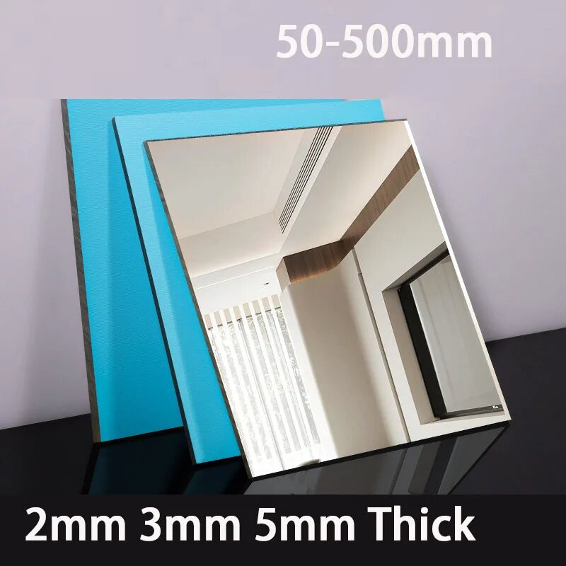 Акриловые зеркальные листы 2/3/5 мм, 50-500 мм 300x500x3mm(1pcs)