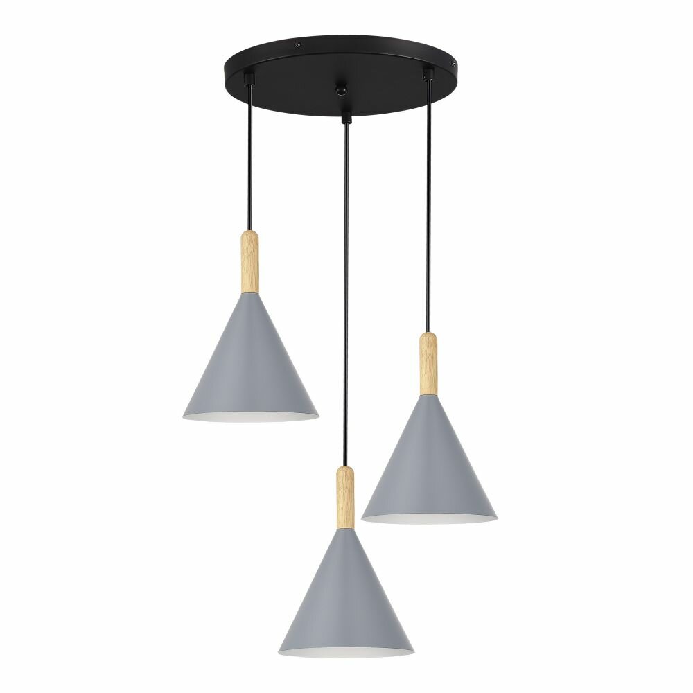 SLE1255-433-03 ST-Luce Светильник подвесной Черный/Серый E27 3*40W.