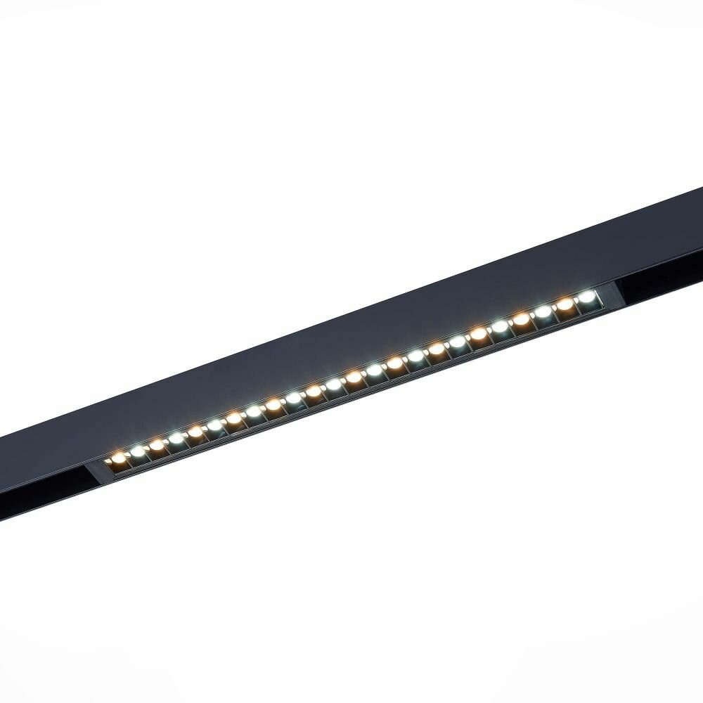 ST655.446.18H ST-Luce Св-к трек. Черный LED 1*18W 4000K 1 400Lm Ra>90 24 IP20 L410xW25xH41 220V.