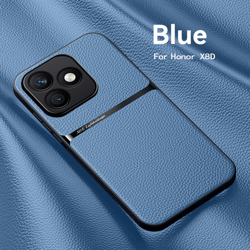 Чехол Для Honor X8D/Хонор X8D, soft touch, чехол-кардиомонитор, искусственная кожа, поликарбонат (PC), защита камеры, ударопрочный, усиленные углы, Honor, Honor X8D, light blue,