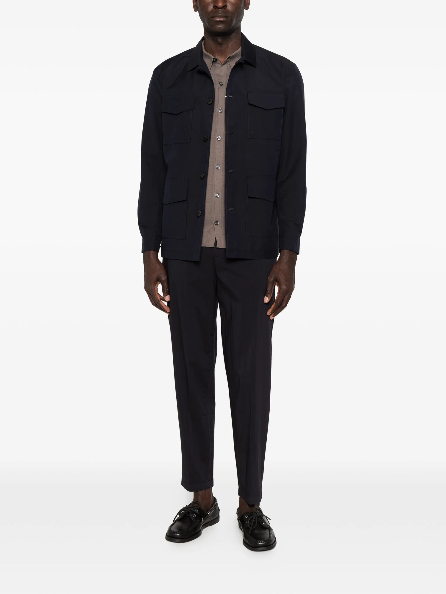 Рубашка GRAYED Voyager buttoned overshirt, размер 50, синий — фото 1