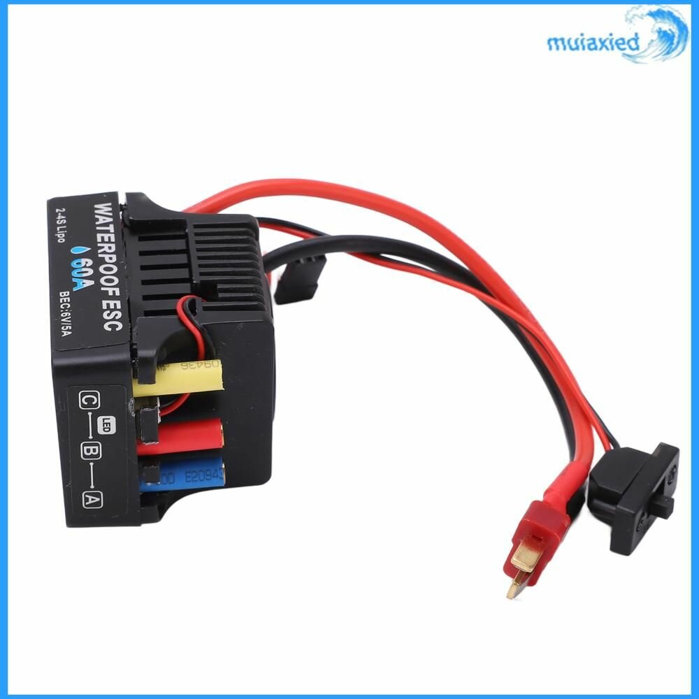 60A Бесщеточный ESC, Водонепроницаемый и Эффективный, для RC Автомобилей