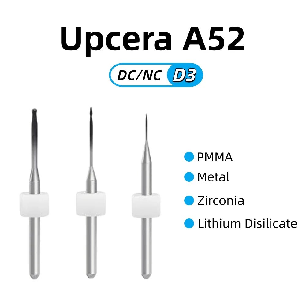 Фреза Upcera A52 D3 3 мм, 0.3-PMMA-NC