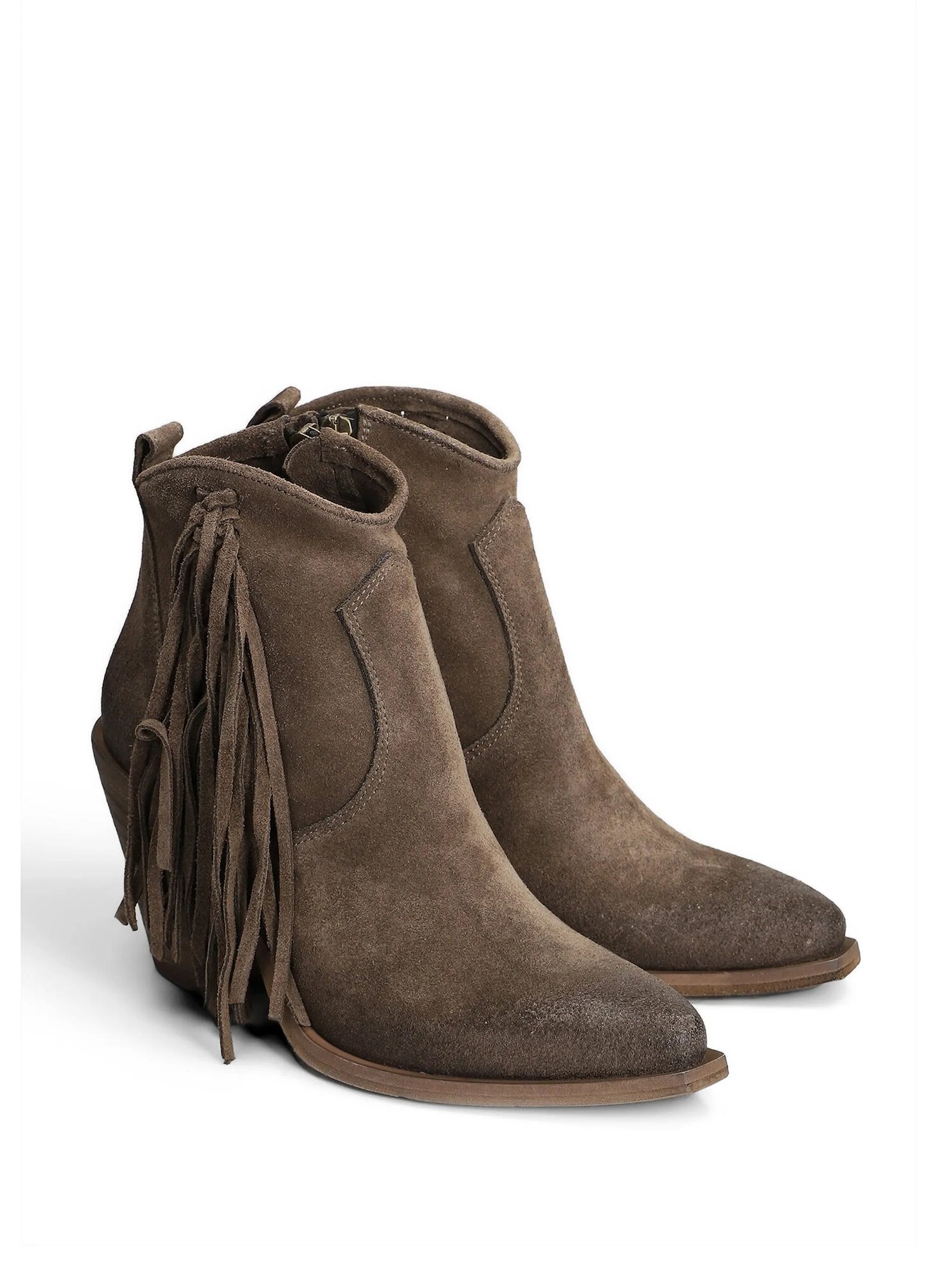 Ботинки Metisse Fringe-detail ankle boots, размер 40, коричневый — фото 1
