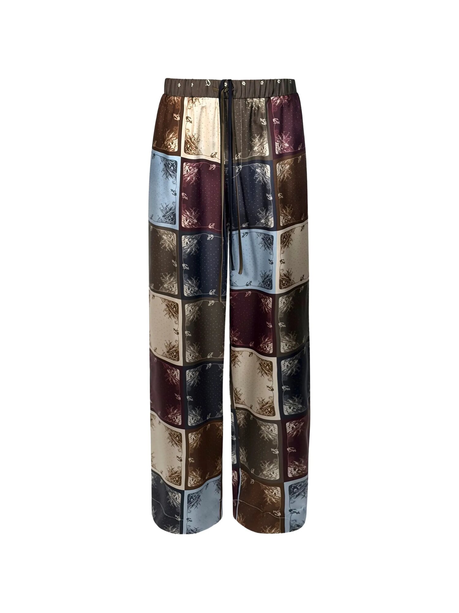 Брюки Double-waistband silk trousers