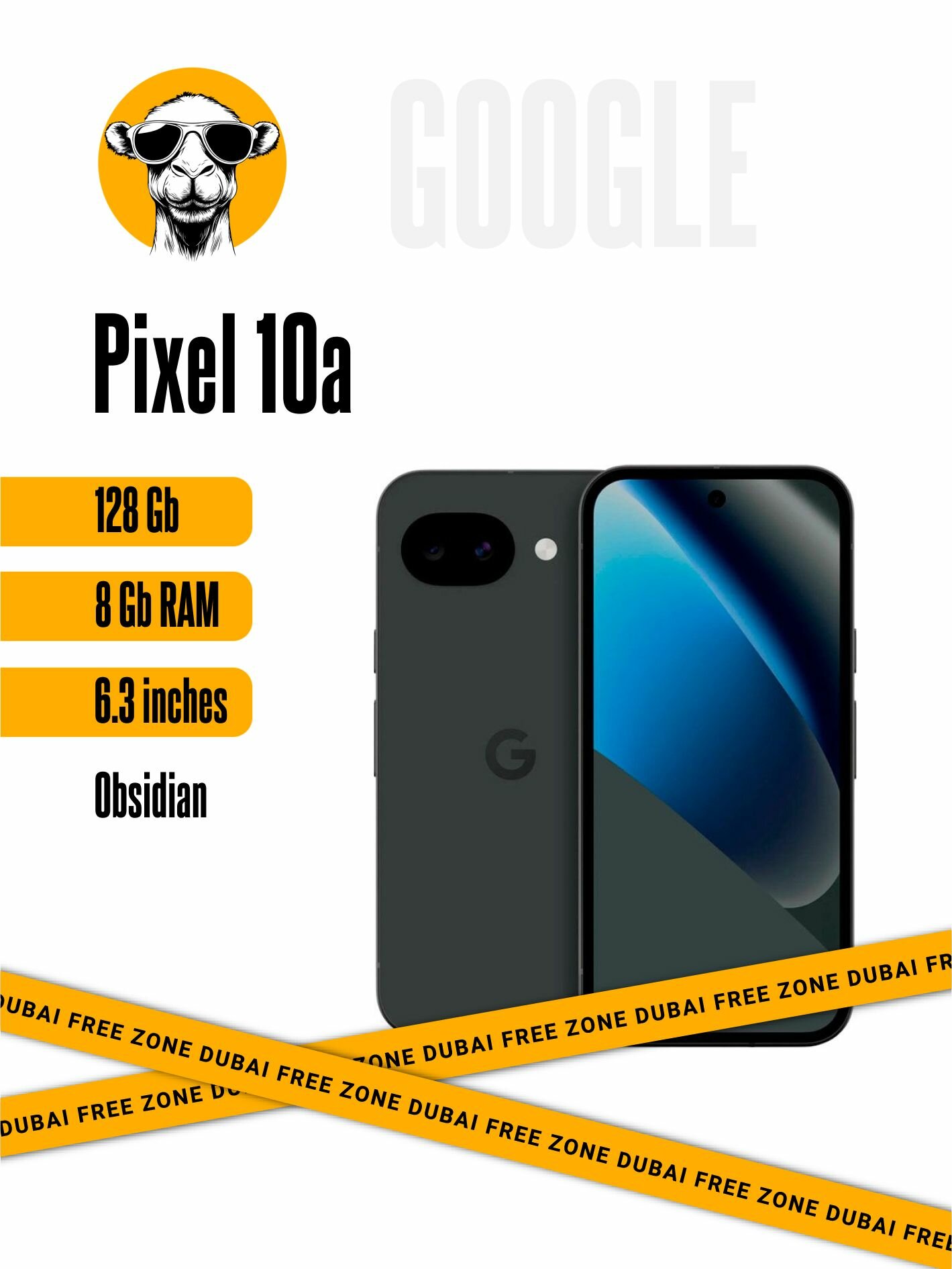 Смартфон Google Pixel 10a 8/128Gb Obsidian