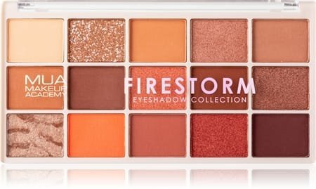 Тени для век MUA MakeUp Academy Professional 15 Shade Palette, firestorm, 12 г