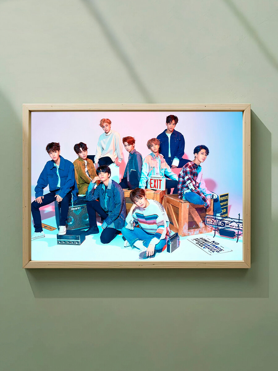 Постер, плакат на стену "Stray Kids K-Pop Группа" 42 см х 29,7 см (А3)