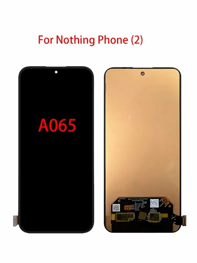 AMOLED Дисплей на Nothing Phone 2, A065 (ORIG) в сборе с тачскрином Черны