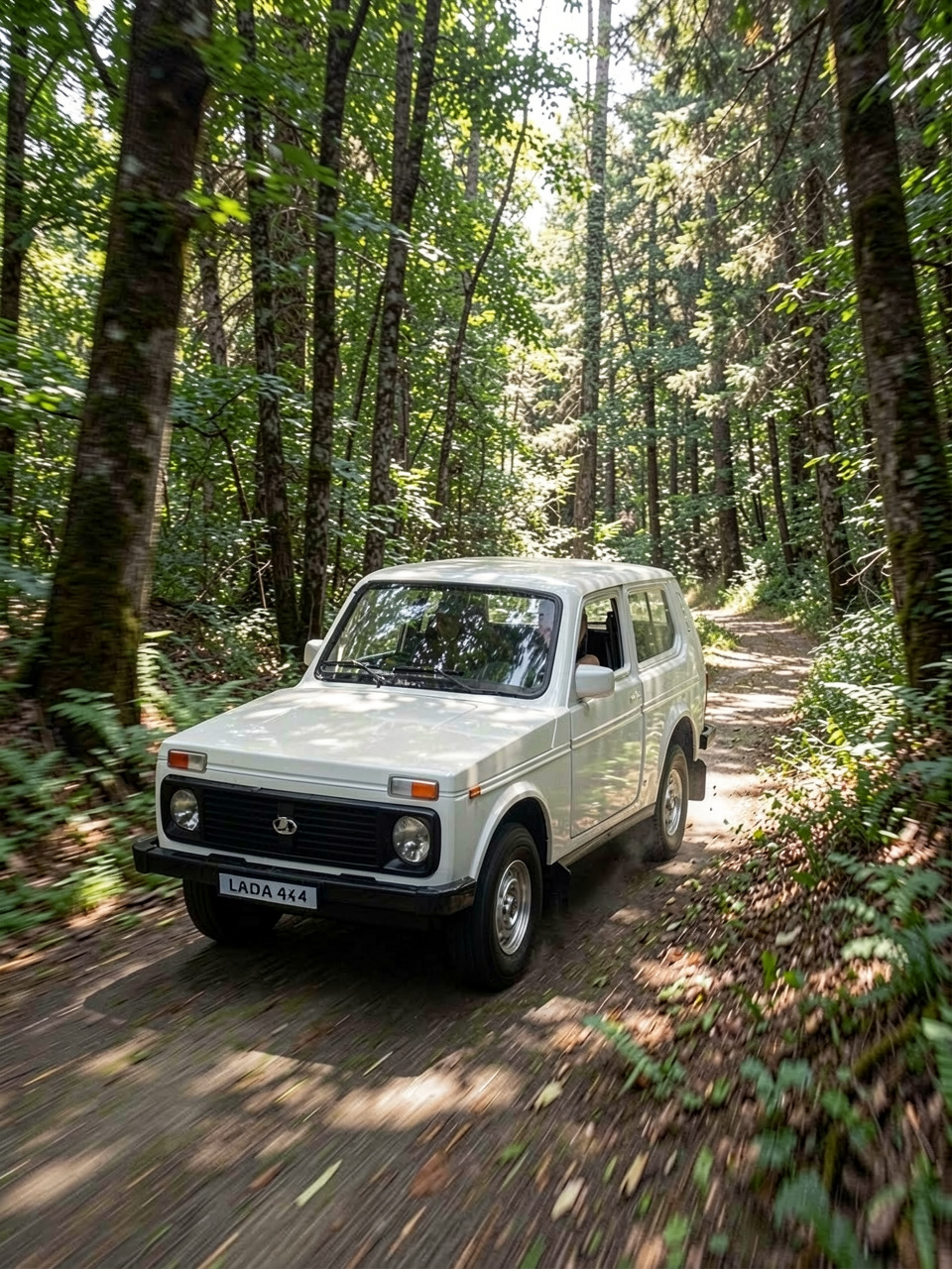 Модель металлическая Технопарк, Лада Нива 4x4, белый, 12 см, инерционная