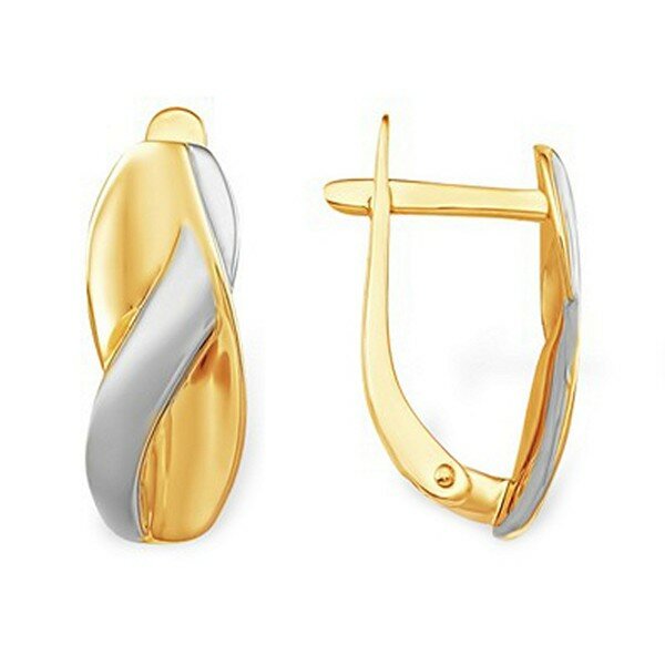 Серьги, красное золото, 585 проба
