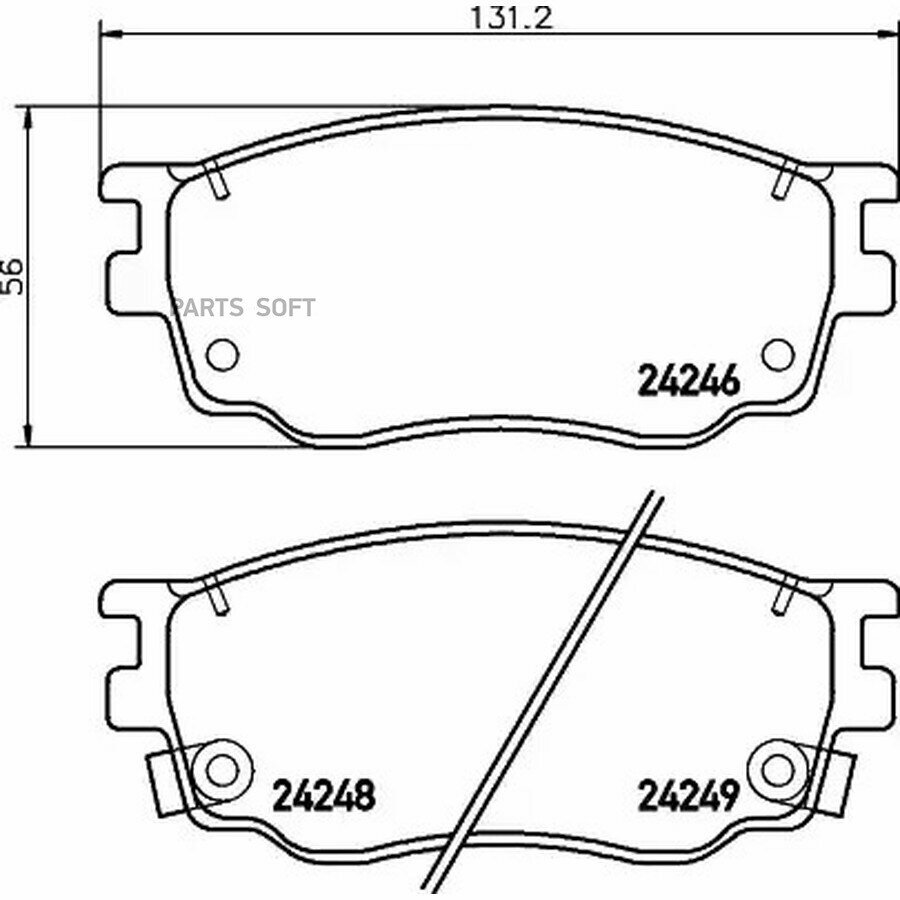 MINTEX MDB2690 Колодки тормозные дисковые передн. TERRACAN T9 TERRACAN Gel? ndewagen geschlossen TERRACAN Closed Off