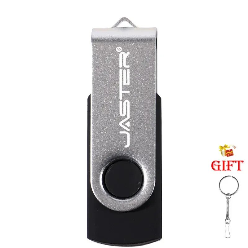USB-флешка JASTER Free Custom Logo 64ГБ 8 ГБ, With Key Chain -B
