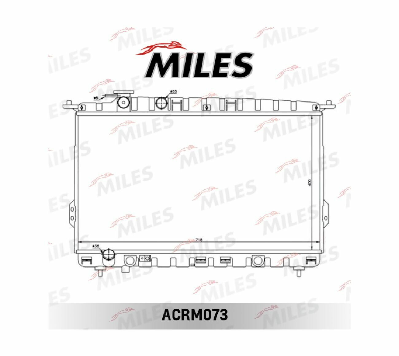 Радиатор HYUNDAI SONATA EF/MAGENTIS/OPTIMA, MILES ACRM073