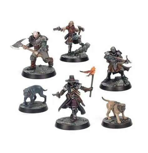 Охотники Хексбейна Warhammer Underworlds (Смола, Литье) / Underworlds: Hexbane's Hunters (Resin, Cast)