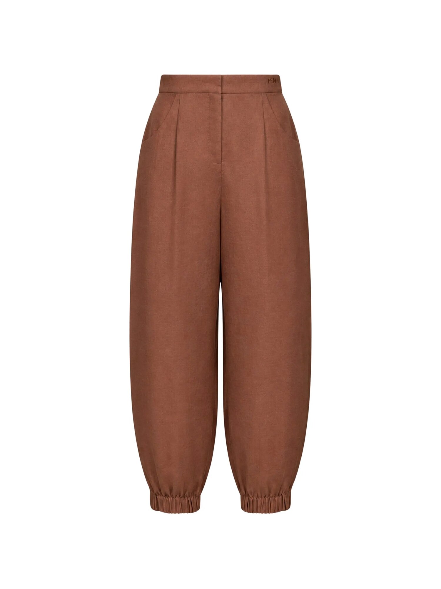 Брюки Pleated elasticated-cuff trousers