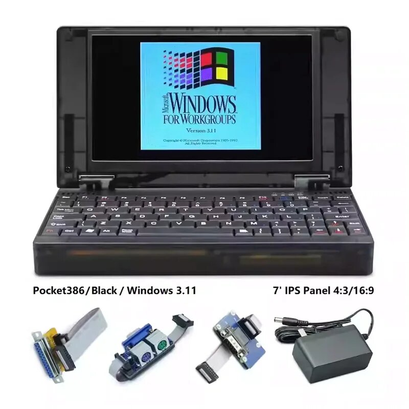 Мини-ПК SZBOX Pocket 386 CPU DOS с Windows 3.11 / 95
