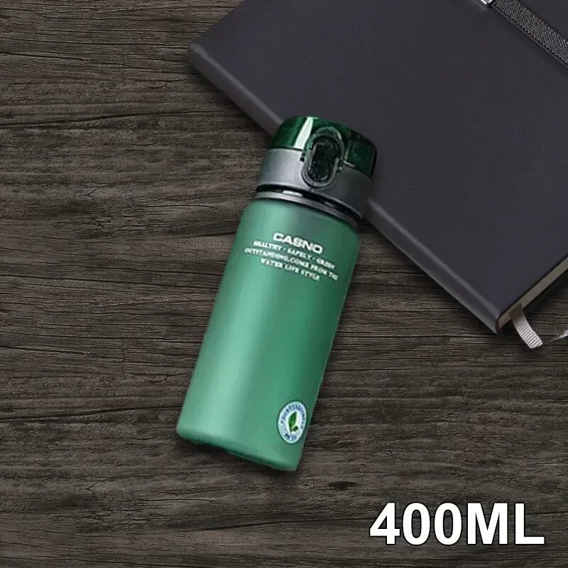 Матовая спортивная бутылка для воды 400/560 мл Темно-зеленый, 400ML Green