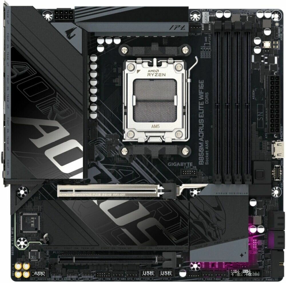 Материнская плата Gigabyte B850M AORUS ELITE WIFI6E (AM5, mATX)
