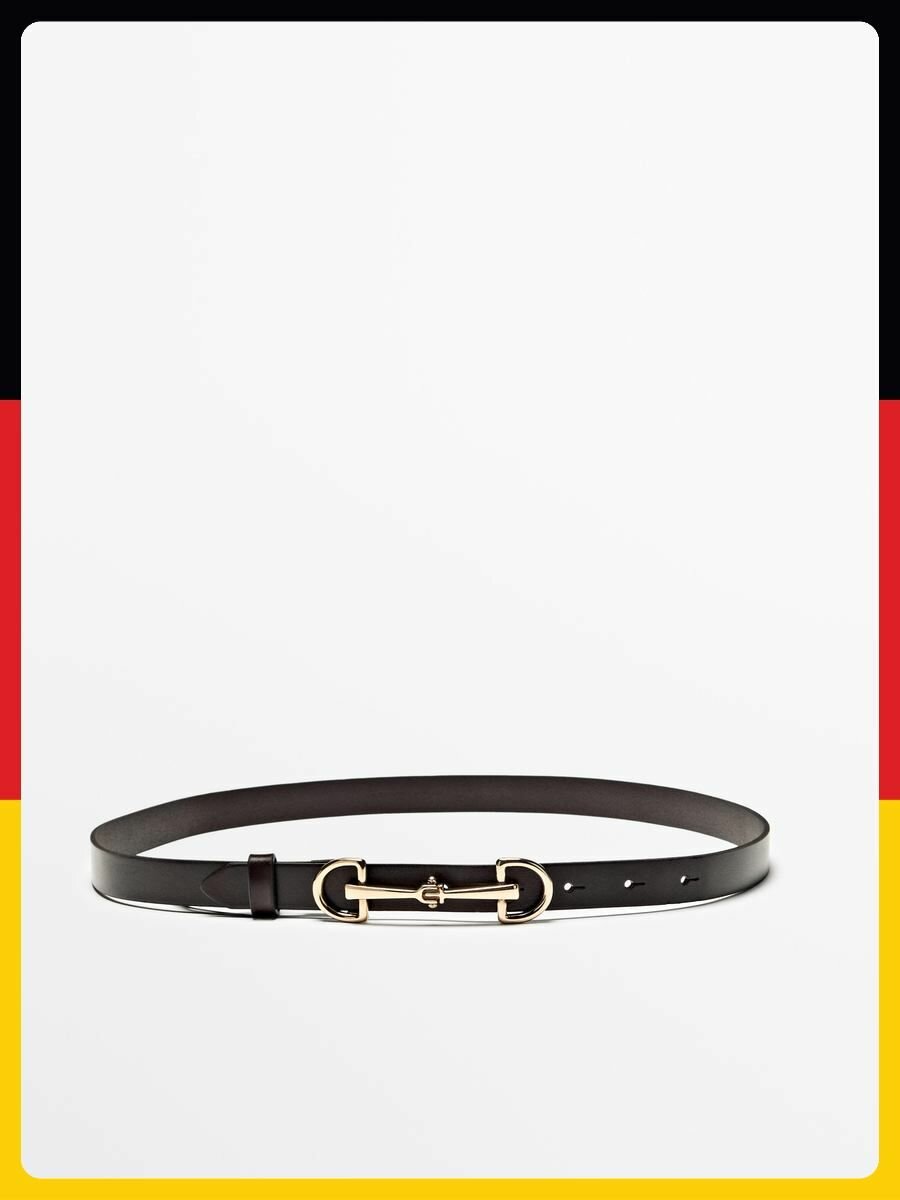 Ремень Massimo Dutti 6150/694, коричневый, S / 80cm