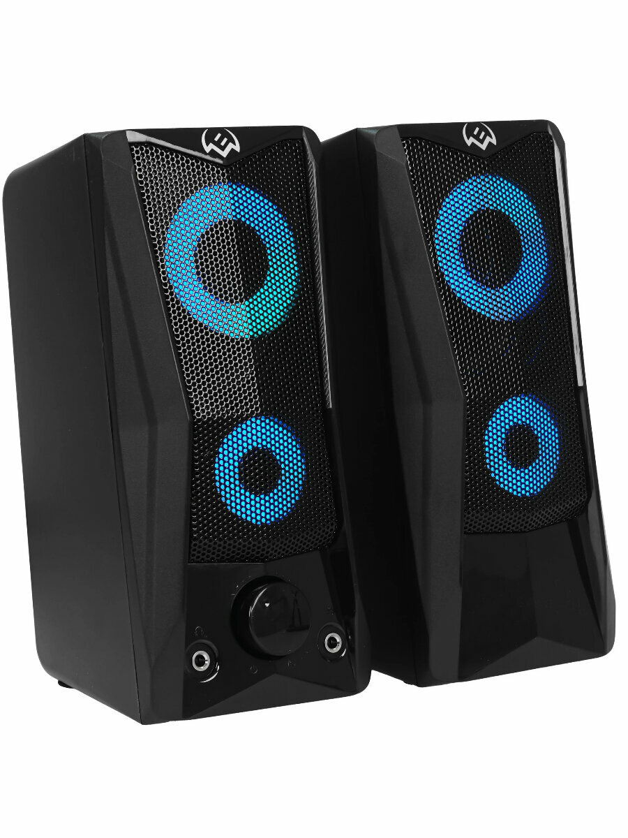 Компьютерная акустика 2.0 Sven 445 SV-018580 черная (6 Вт, питание USB, подсветка)