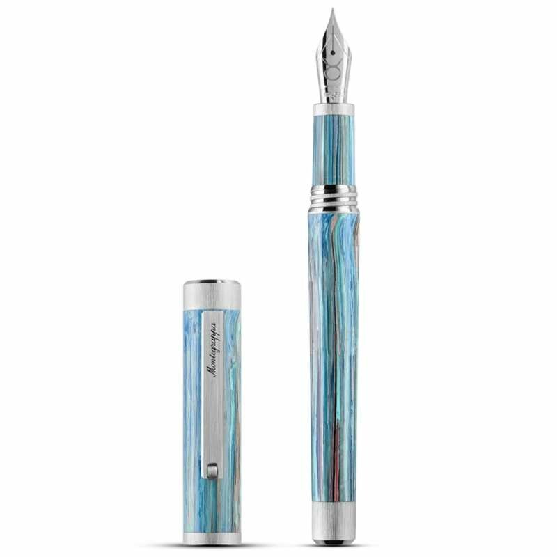Перьевая ручка Montegrappa Zero Zodiac Limited Edition Taurus (Телец) Palladium IP Steel F 14K. Артикул ZZ-TR-FP-14F