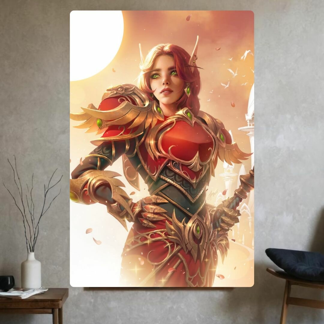 Картина на металле (World of Warcraft) 20*30 см