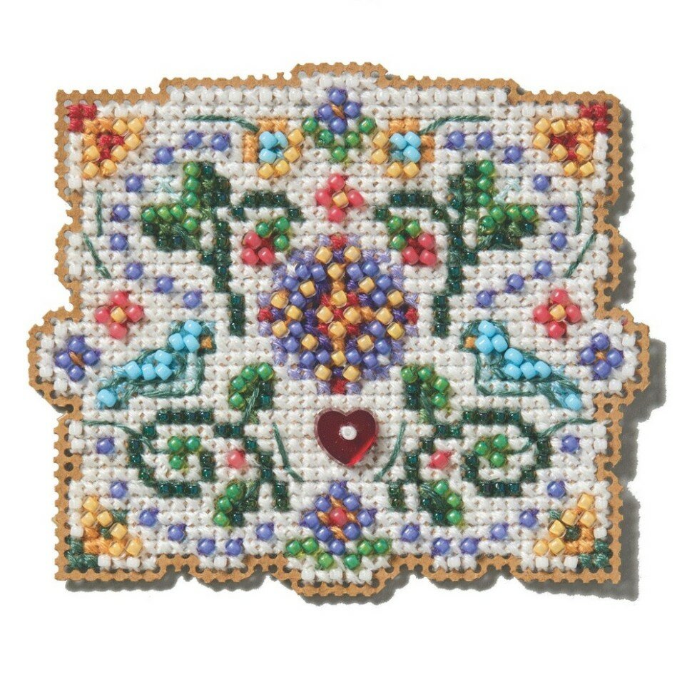 Набор для вышивания Mill Hill #MH182513 Folk Art (Народное искусство), Счетный крест, 7.5 x 6.35 см