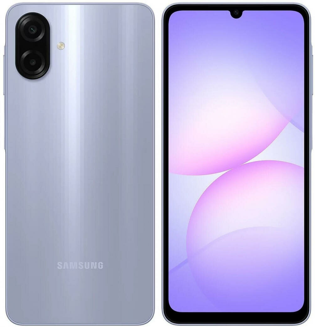 Смартфон Samsung Galaxy A07, 4/128Gb, Light Violet (Фиолетовый)