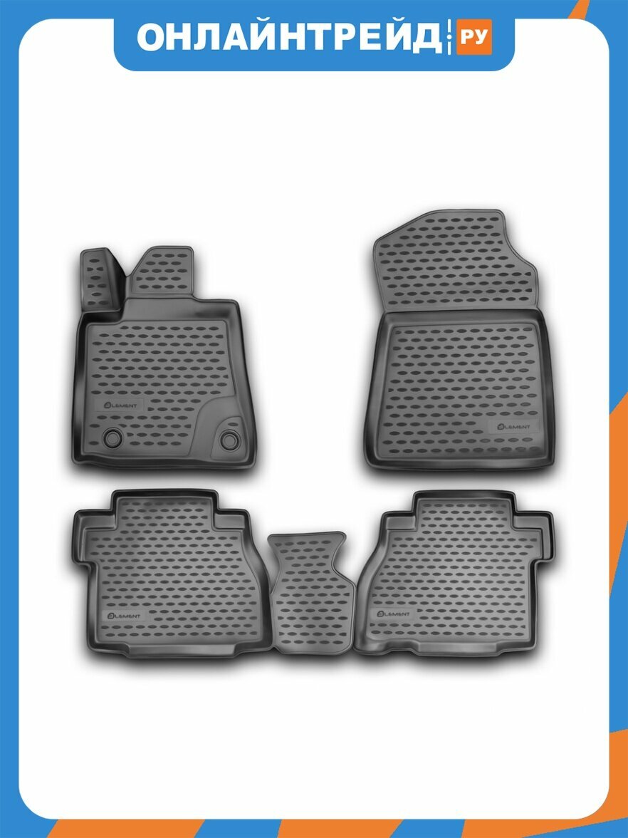 Коврики 3D в салон Element для TOYOTA Tundra Double Cab/Crew MAX, 2007-2013 (USA), полиуретан
