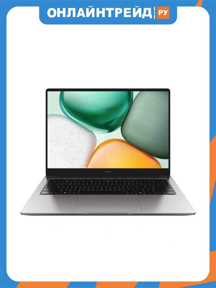 Ноутбук Honor MicBook X 14 14" FHD+ IPS 60Hz 300nits i3-1315U(1.2ГГц), 8Гб LPDDR4x, SSD 512Гб, UHDG, без ОС, Grey (5301ALXB)