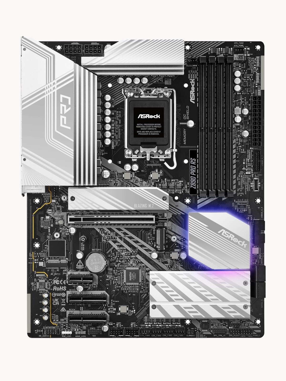 Материнская плата Asrock Z890 PRO RS (LGA1851, ATX)