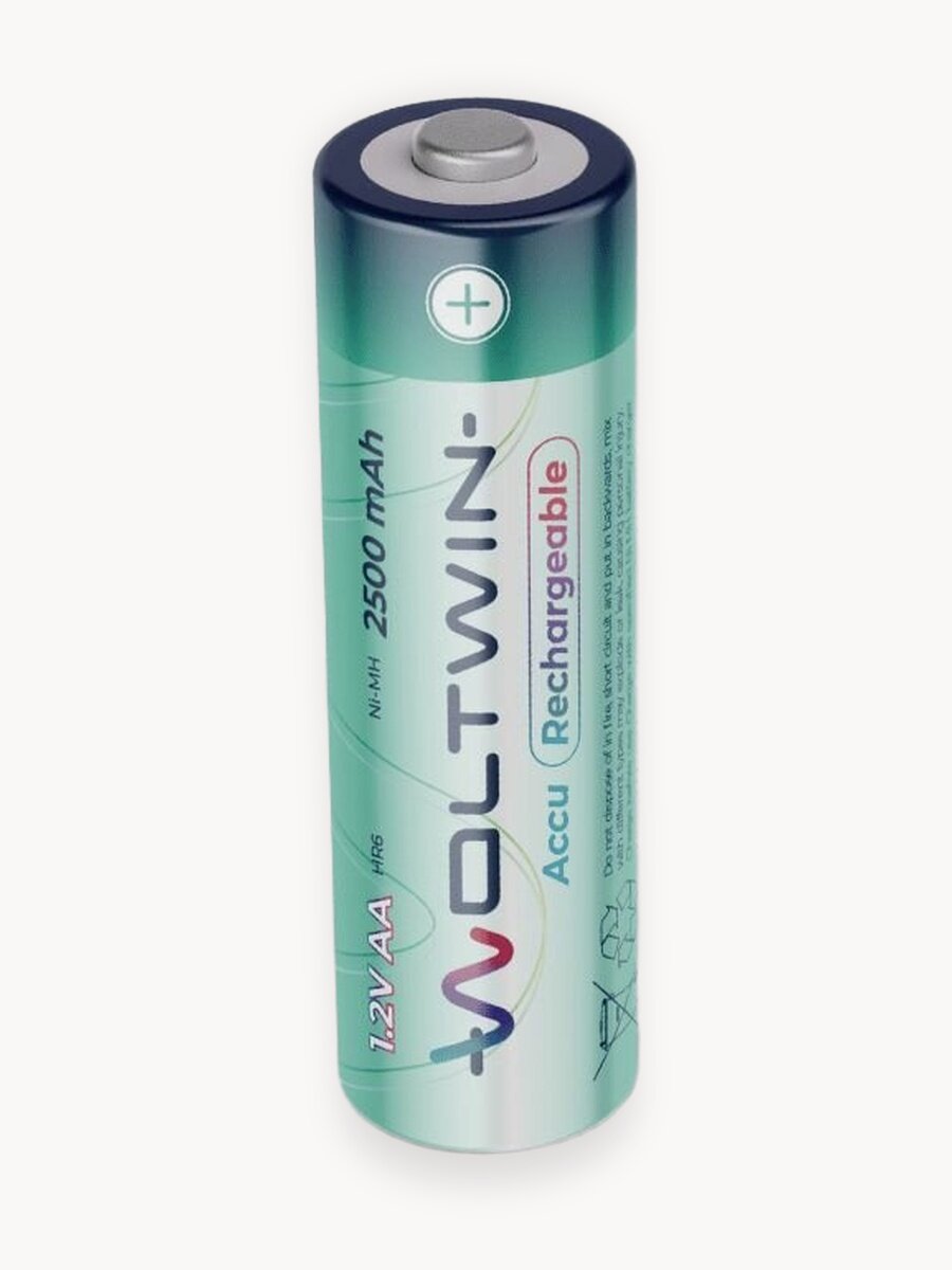 Аккумуляторы Ni-Mh пальчиковые АА 1.2V 2500 mAh / Аккумуляторные перезаряжаемые батарейки AA (R06) - 4 шт.