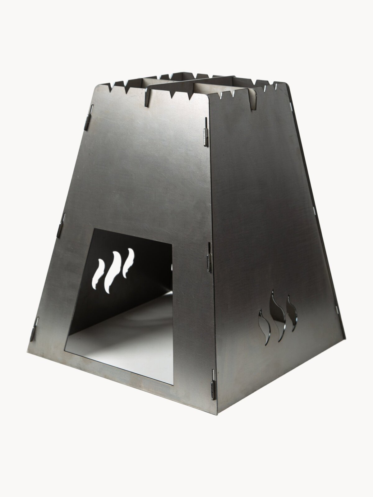 Печь походная "Удобная", разборная, металл, серебристый, 35x34x40 см