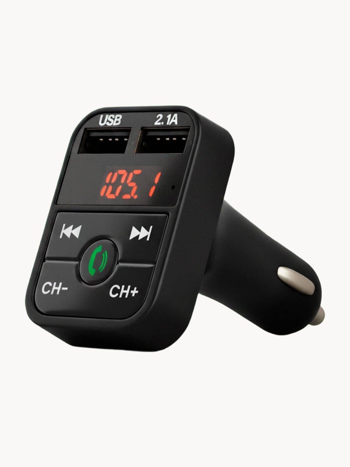 Bluetooth трансмиттер для автомобиля Carowell. 2 разъема USB. Поддержка micro SD карты.