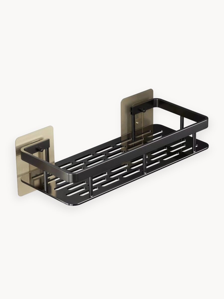 Полки для ванной без сверления | 2 шт | Без сверления | С креплением