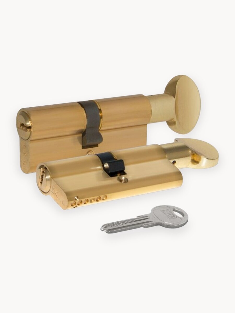Цилиндровый механизм с вертушкой Kale Kilit 164 SM/90 (40+10+40) mm латунь 5 кл.