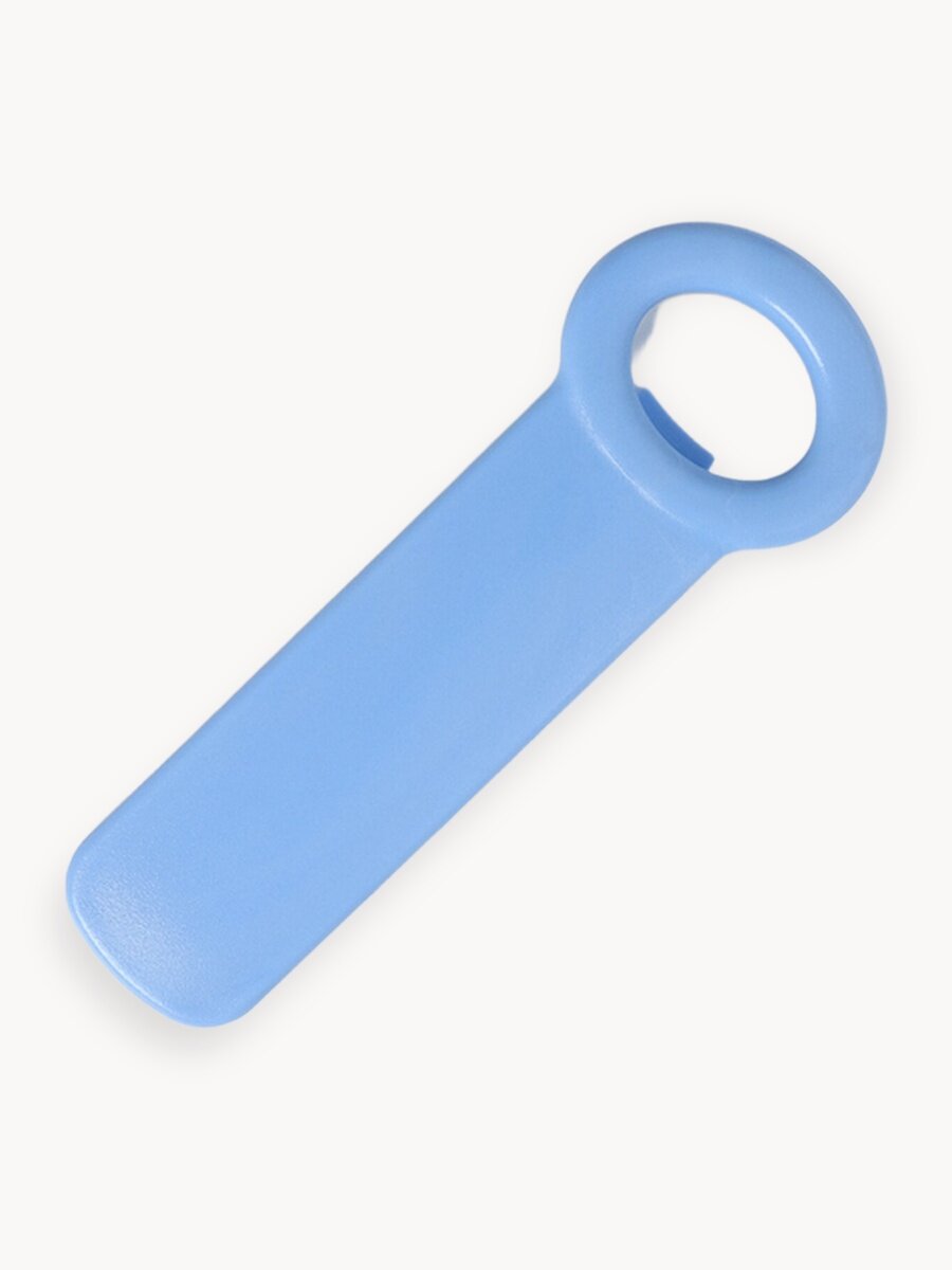 Открывашка винтовых крышек, размер 14х5 см, цвет голубой, пластик