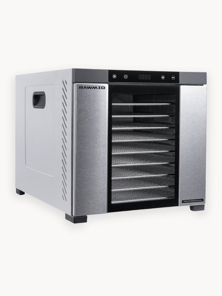 Дегидратор сушилка для фруктов и овощей профессиональный RAWMID Dream PRO 2 DDP-10 (стальной)
