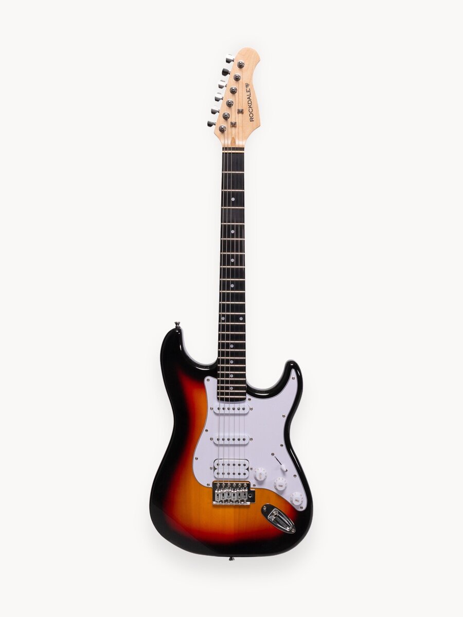 Электрогитара ROCKDALE Stars HSS SB, Stratocaster, корпус из тополя
