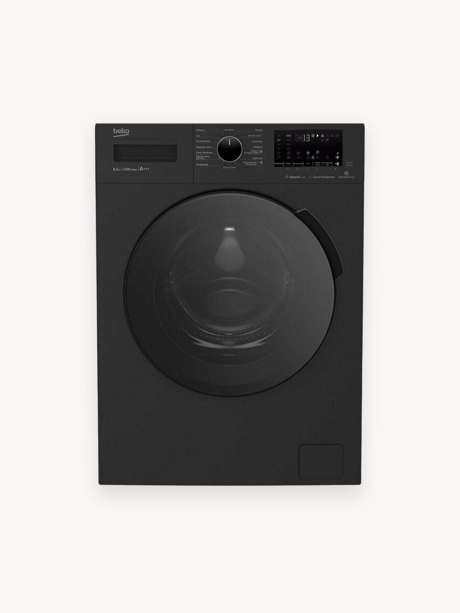 Стиральная машина Beko, инверторный двигатель, 15 программ стирки, управление смартфоном, 6,5кг загрузки