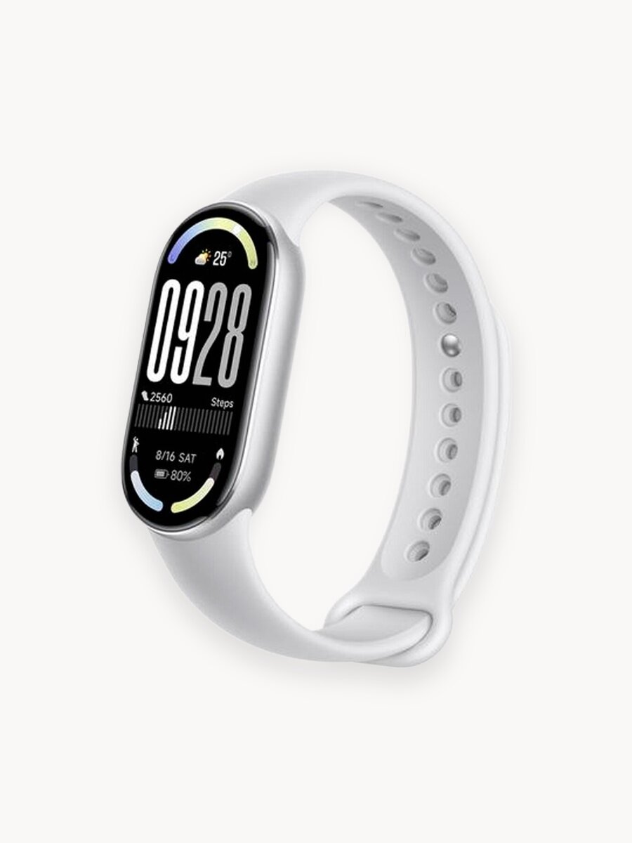 XIAOMI Фитнес-браслет Smart Band 10 глобальная версия BHR07PSGL Glacier Silver