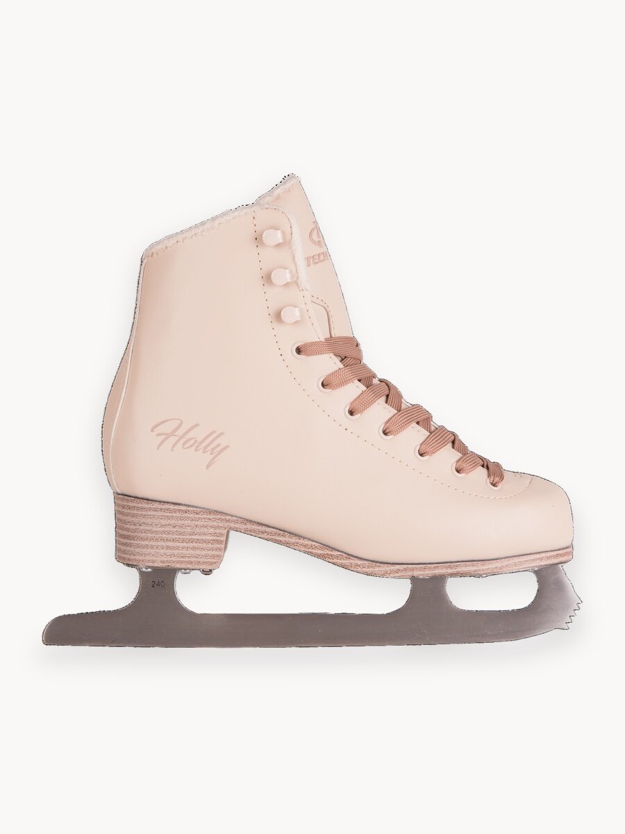 Фигурные коньки для девочек и женщин Tech Team Holly, бежевые, размер 35