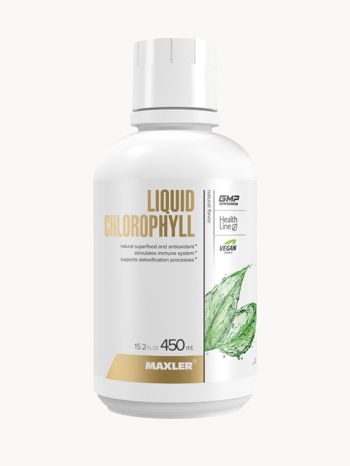 Хлорофилл жидкий Maxler Liquid Chlorophyll, 15 порций, 450 мл - Мята