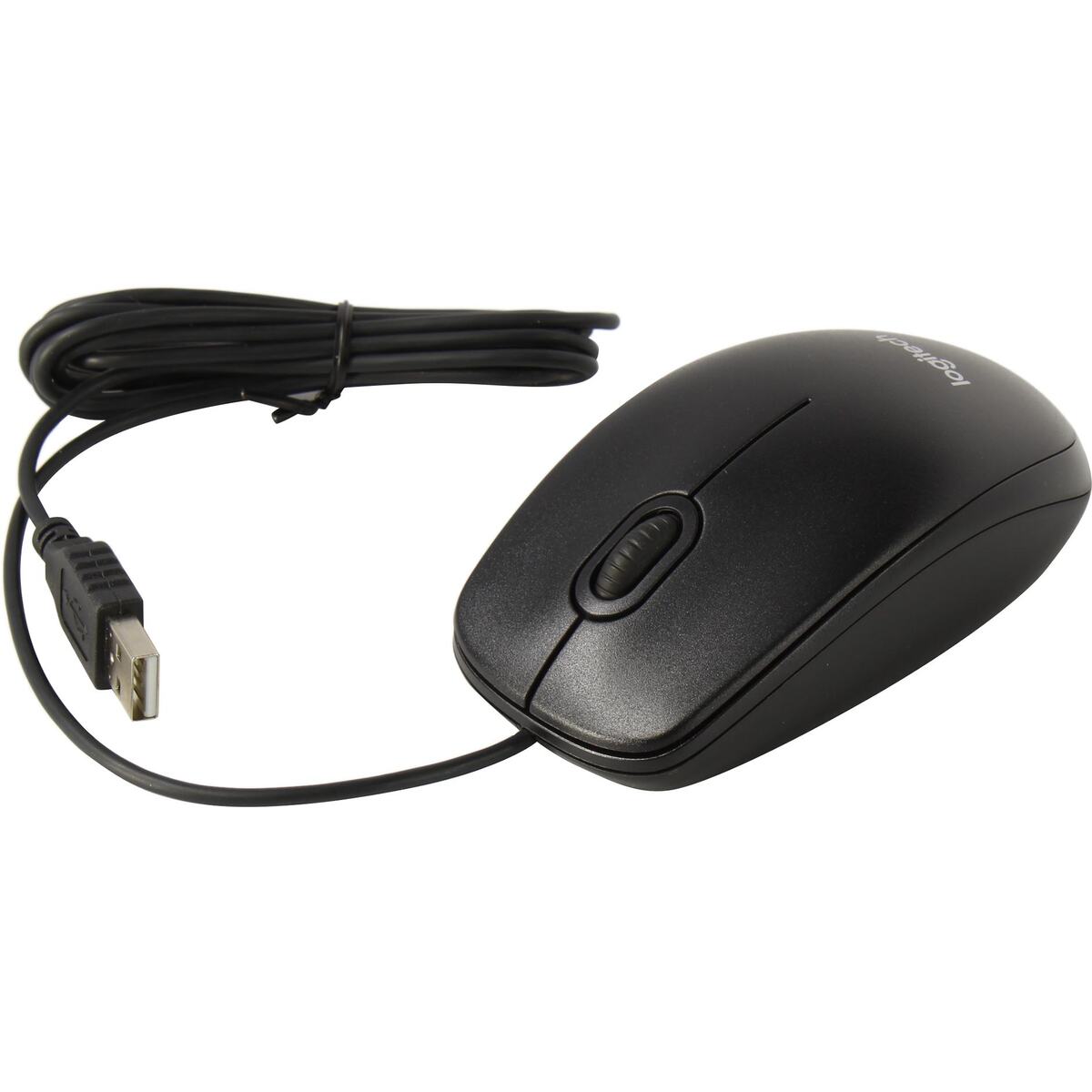 Logitech Mouse M100r Dark Grey 910-006765 (RTL) USB 3btn+Roll — фото 1