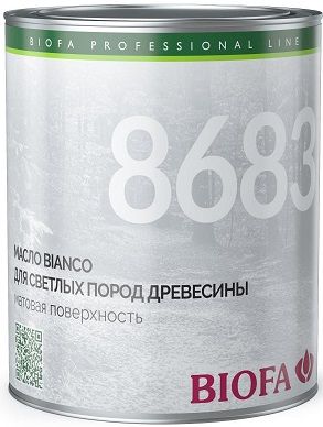 Масло для Светлых Пород Древесины Biofa Bianco 8683 0.4л Белое / Биофа 8683.