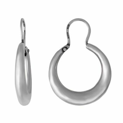 Серьги, серебро, 925 проба, оксидирование