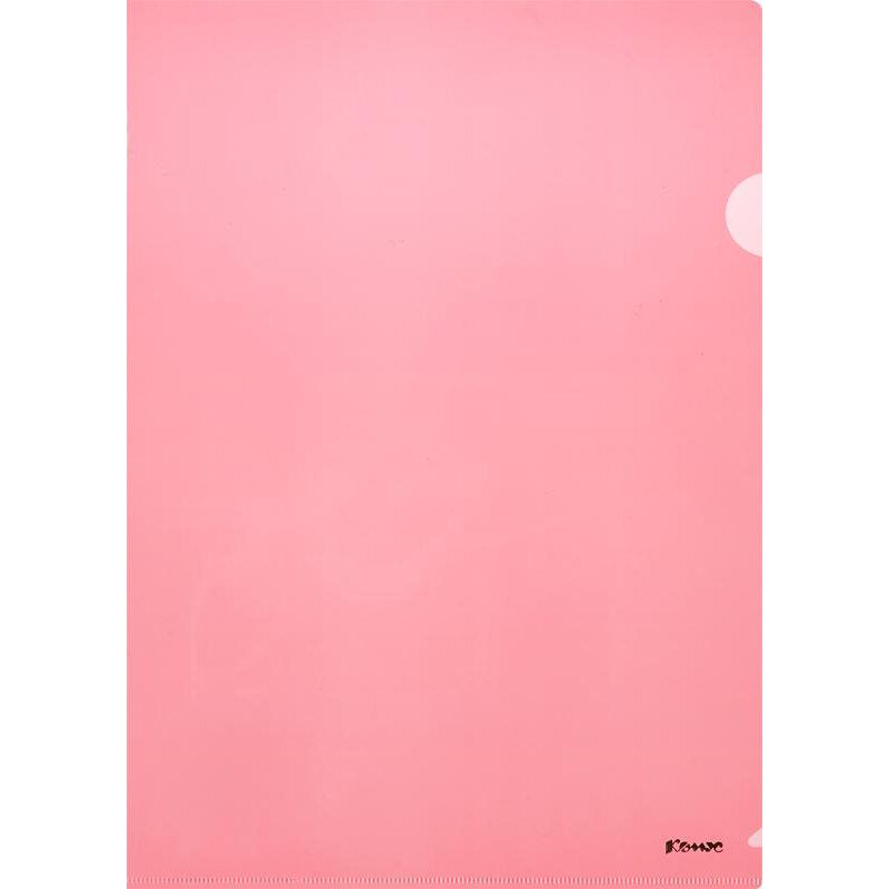 Папка уголок Комус А4 180мкм (красный) 164494