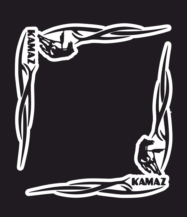 Наклейка на авто "Уголок КАМАЗ" 2шт.